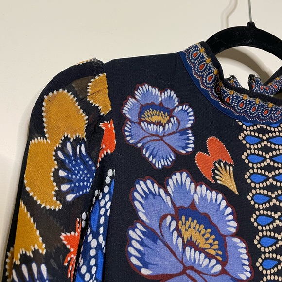 FARM Rio | Dresses | Farm Rio Ainika Sparkle Longsleeve Maxi Dress ...